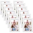 Amazon.com - Giftgarden White 4x6 Picture Frame Pack of 12, Multi White ...