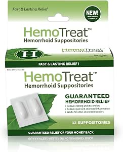HemoTreat ® Supositorio para las Hemorroides, Tratamiento Rápido ...