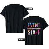 Amazon.com: Event Staff - Back Design - Color Events Uniform Party T ...