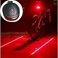 Amazon.com : 5 LED + 2 Laser Bike Bicycle Light Rear Tail Flashing ...