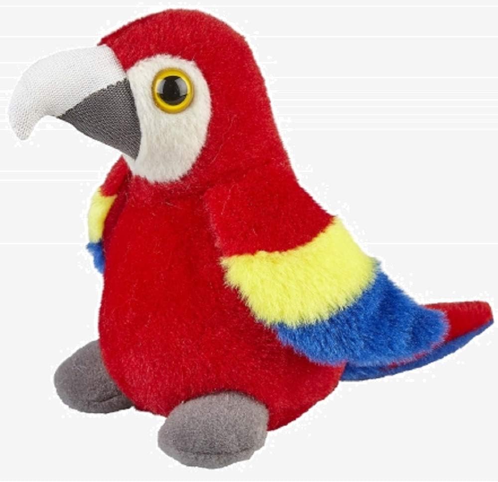 Ravensden Small Plush Scarlet Macaw Parrot Standing 12cm - BigaMart
