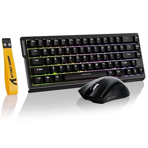 ATTACK SHARK X68 HE Gaming Keyboard & R1 Mouse Combo,8KHz Magnetic ...