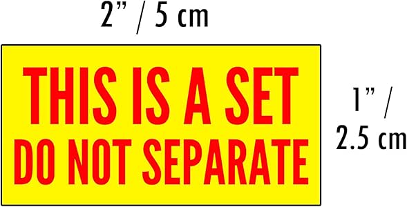 Amazon.com : [3 Rolls, 3000 Labels] This is a Set Do Not Separate ...