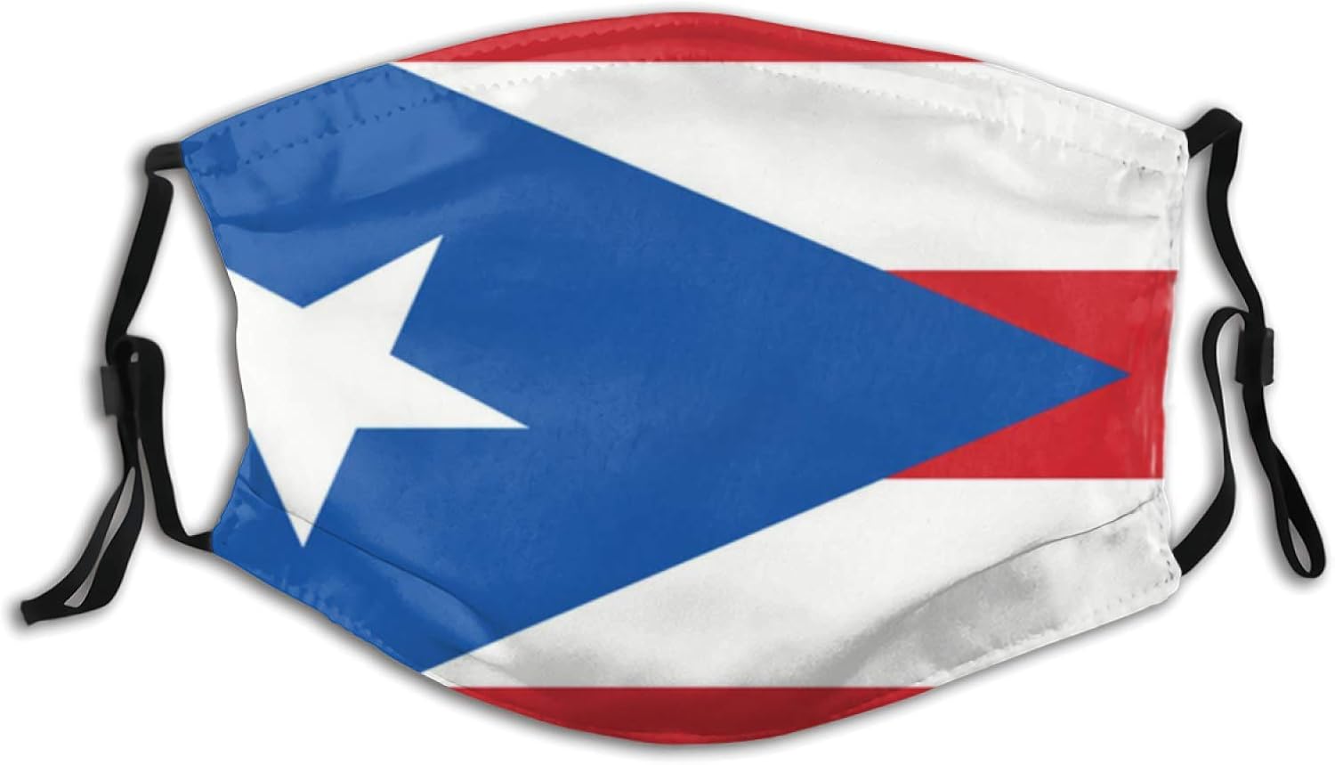 Puerto Rico Flag Print Face Mask Reusable Custom Bandana Unisex ...