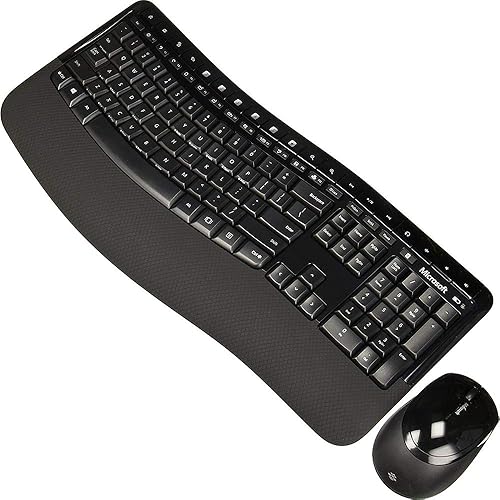 Microsoft Wireless Comfort Desktop 5050 - Black. Wireless, Ergonomic ...