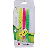 Amazon.com : FORAY(R) Erasable Highlighters With Chisel Tips, Assorted ...