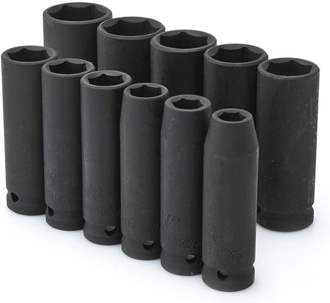 Husky 1/2 in. Drive SAE Deep Impact Socket Set (11-Piece): Amazon.co.uk ...