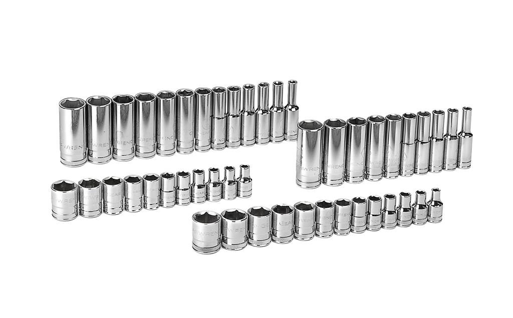 GEARWRENCH 47 Pc. 1/4" Drive 6 Pt. Socket Set, Standard & Deep, SAE ...