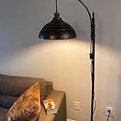 WOXXX Industrial Floor Lamp Modern Rustic Task Floor Lamp in Aged ...