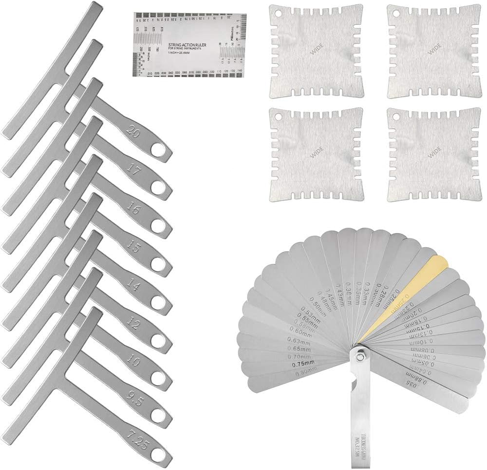 16Pcs Guitar Luthier Tools Guitar Set Up Kit Including Radial Ruler ...
