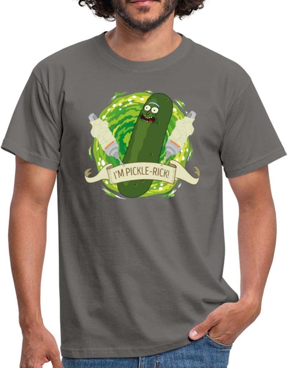 Spreadshirt Rick Et Morty Pickle-Rick Cornichon T-Shirt Homme: Amazon ...