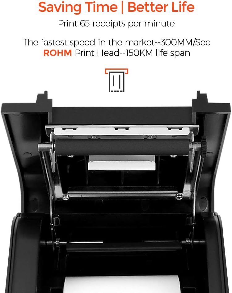 [DIP Printer] 80mm High Speed Printing DIP Function Thermal Receipt POS ...