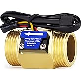 SENSTREE G1" Male Thread Brass Water Flow Sensor, Hall Effect Sensor ...