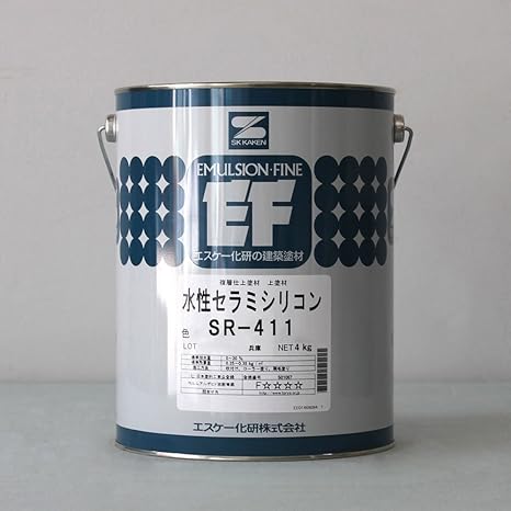 Amazon | エスケー化研 水性セラミシリコン 4kg SR色 SR-411 | 塗料缶・ペンキ