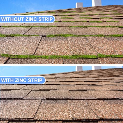 Therwen Roof Strip 131.23 Feet X 2.5 Inches Zinc Metal Strip Metal ...