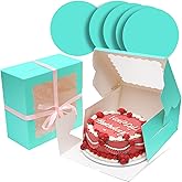 Amazon.com: Bakepacker 10x10x5 inches Cake Boxes with Window 18-Packs ...