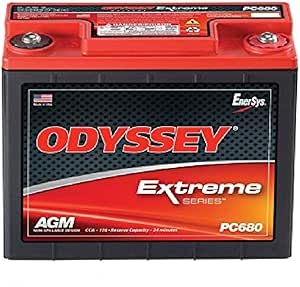 Amazon.com: ODYSSEY PC680 Battery, red top : Automotive