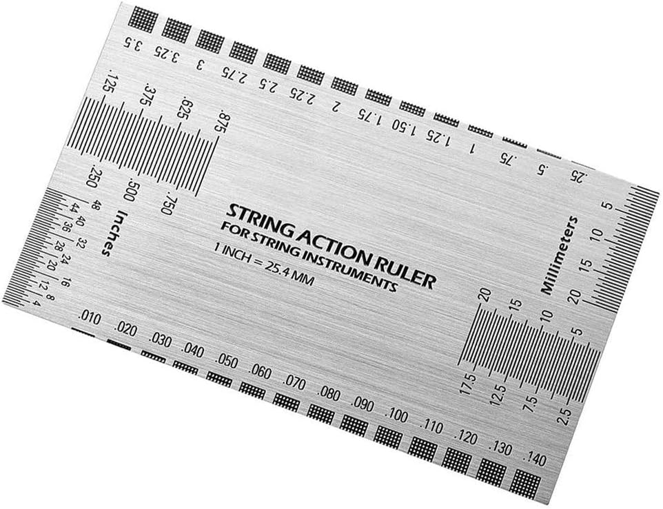 XLKJ Guitar String Action Ruler Gauge Tool Measuring Kit for Electric ...