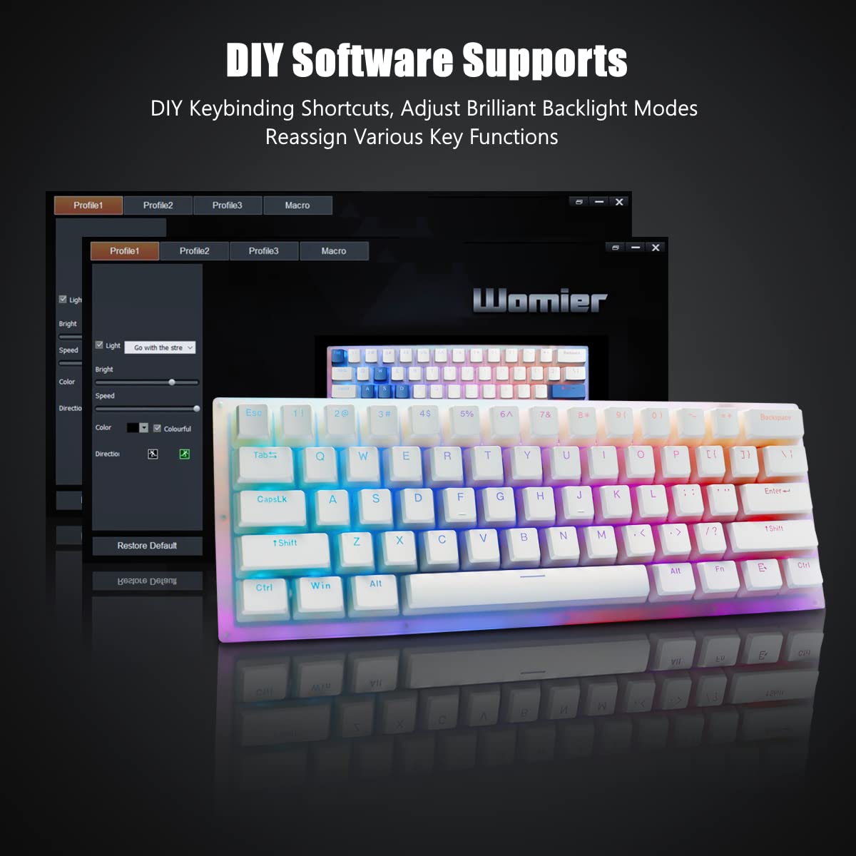 Mua XVX Womier 60% Percent Keyboard, Wired Mechanical Gaming Keyboard ...