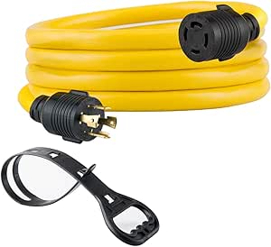 Amazon.com: Yodotek 10 FEET Heavy Duty Generator Locking Power Cord ...