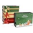 Amazon.com: NOVELTYBOXUSA Christmas Gift Boxes with Lids 9.5x7x3.5 ...