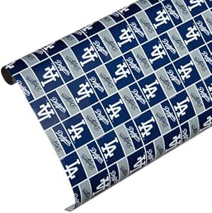 Amazon.com : Mlb Los Angeles Dodgers Team Gift Wrap : Sports Fan Bags ...