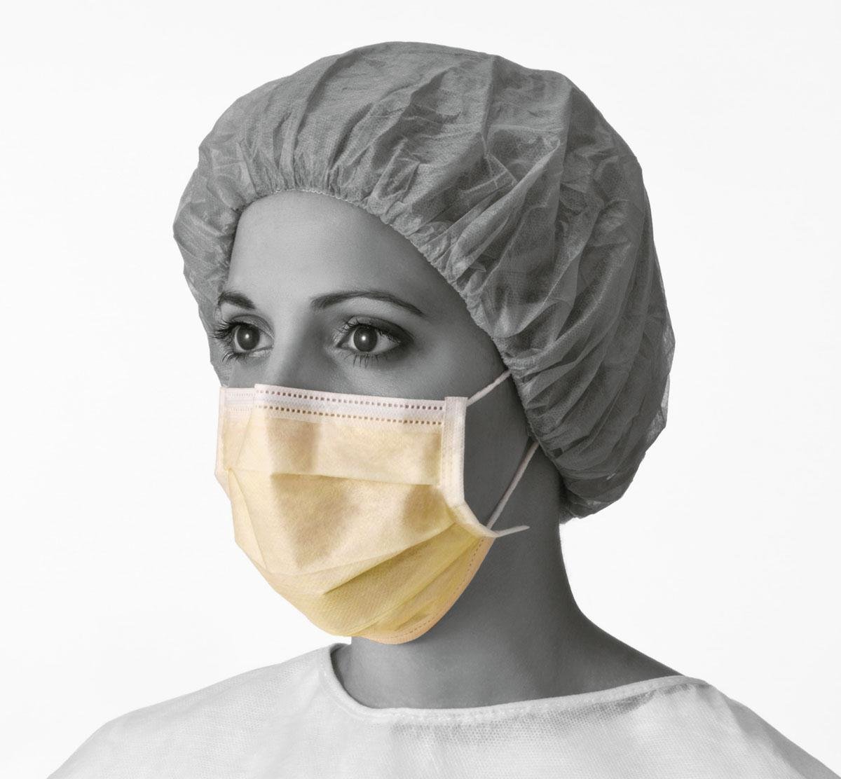 Medline Industries NON27120 Isolation Mask With Ear Loops, Cellulose ...
