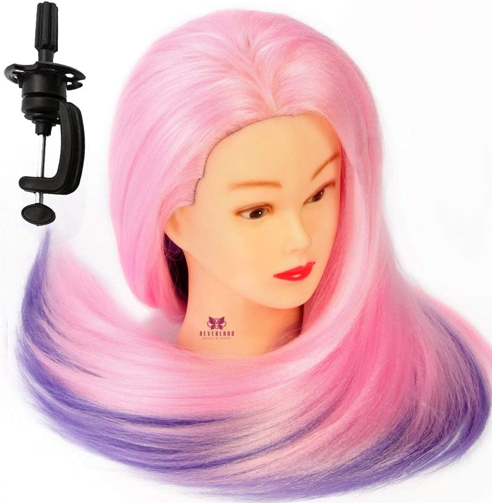 Neverland Beauty Colorful Cosmetology Mannequin Doll Head 100% ...