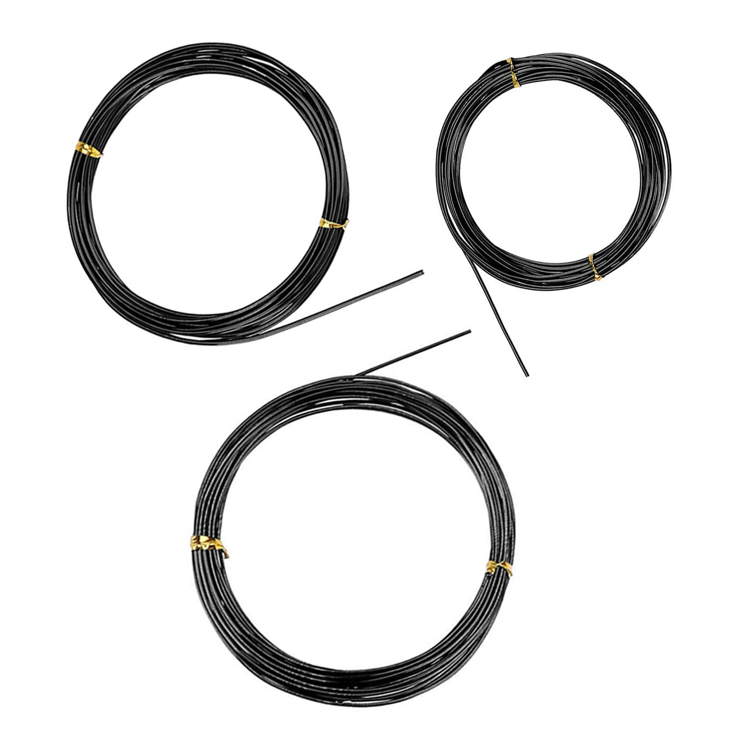 BEADNOVA Plant Training Wire 98 Feet Black Bonsai Tree Wire Aluminium ...