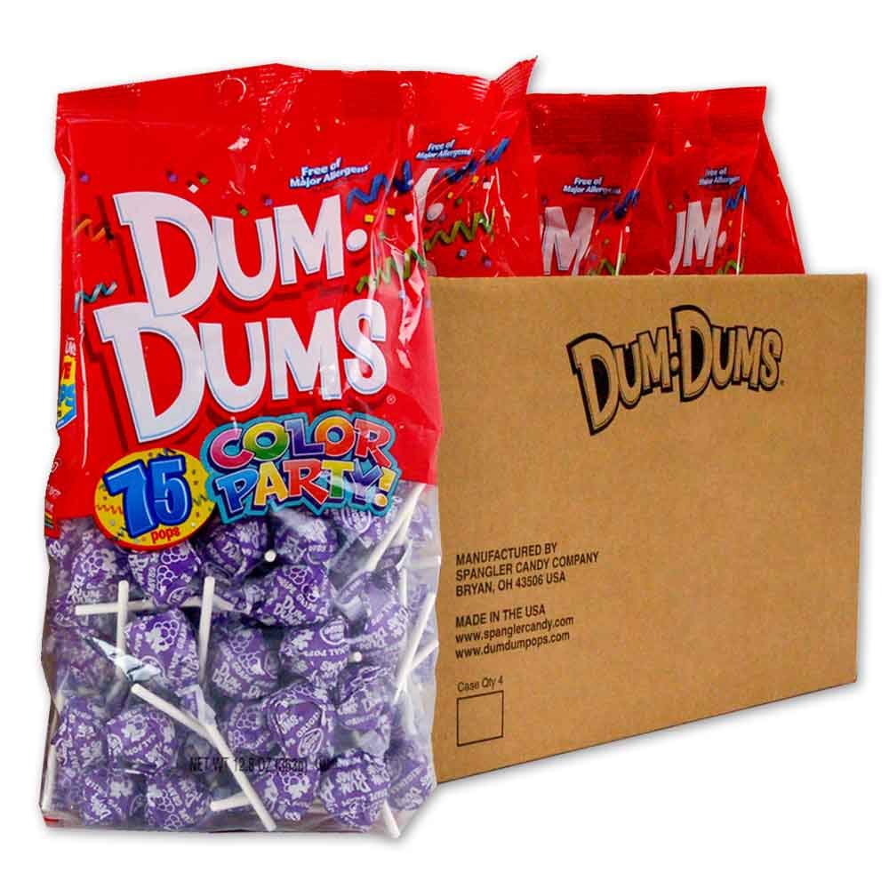Amazon.com : Dum Dums Ocean Blue Cotton Candy 4-75 count bags : Grocery ...