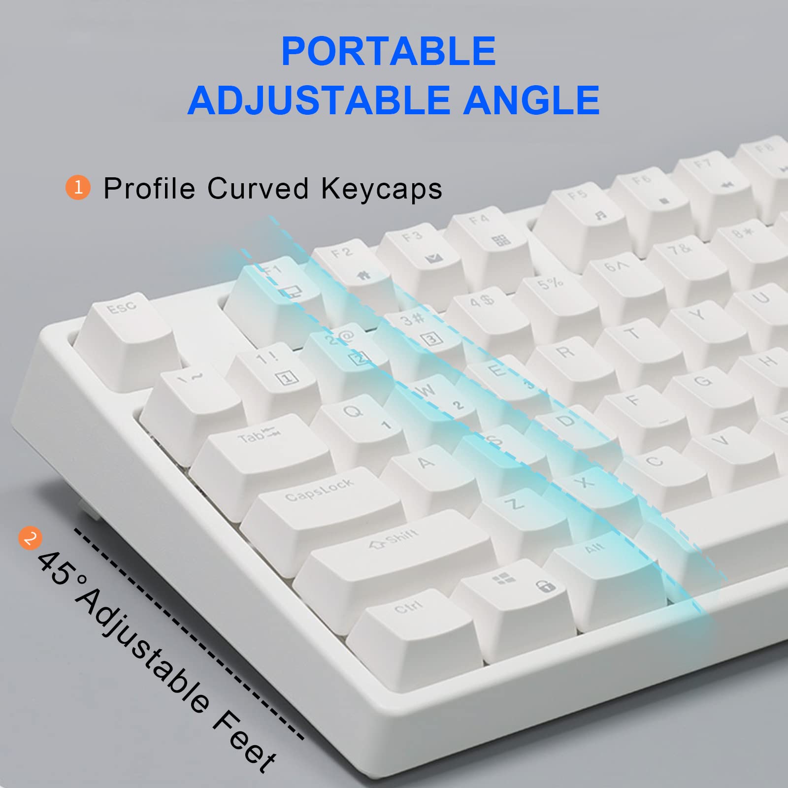 Mua RK ROYAL KLUDGE RK987 Mechanical Keyboard 87 Keys White LED ...