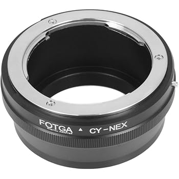 Fotodiox Lens Mount Adapter, Contax/Yashica (C/Y) Lens to Sony Alpha NEX E-Mount Camera: Amazon ...