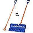 Amazon.com : Qmetalart 2-in-1 Heavy Duty Snow Shovel and Ice Chopper ...