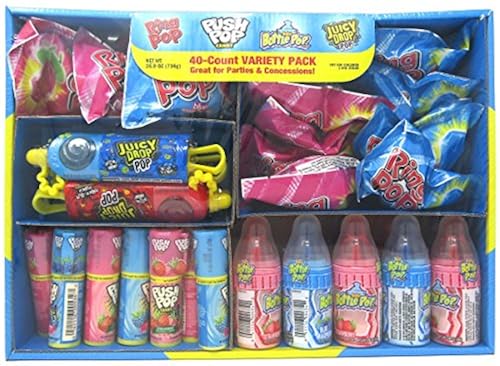 Bazooka Hard Candy, Ring Pop, Push Pop, Bottle Pop, Juicy Drop, Variety ...