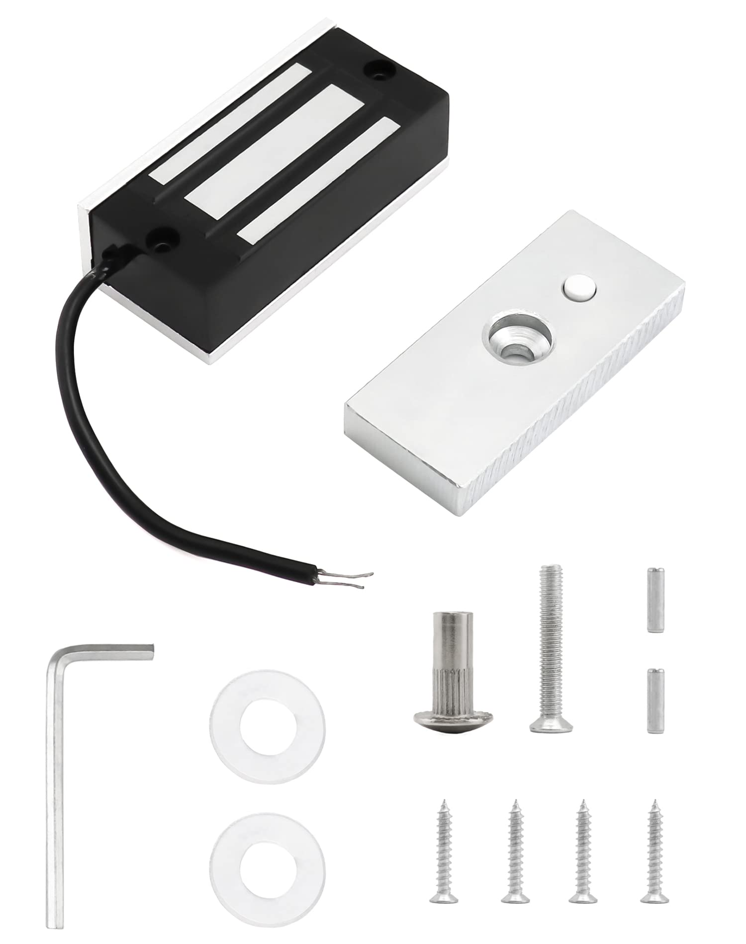 Mua QWORK Electric Magnetic Lock, 60kg 130LBs Holding Force Electric ...