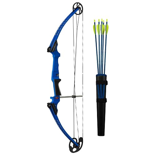 Genesis Original Compound Bow & Arrow Kit- Adjustable Riser, 15"-30 ...