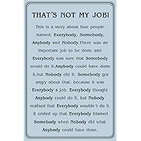 Amazon.com: Vintage Metal Tin Sign Fashionable That's not My Job ...