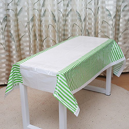 3-pack Disposable Plastic Table Covers / Tablecloths Green | Tablecover