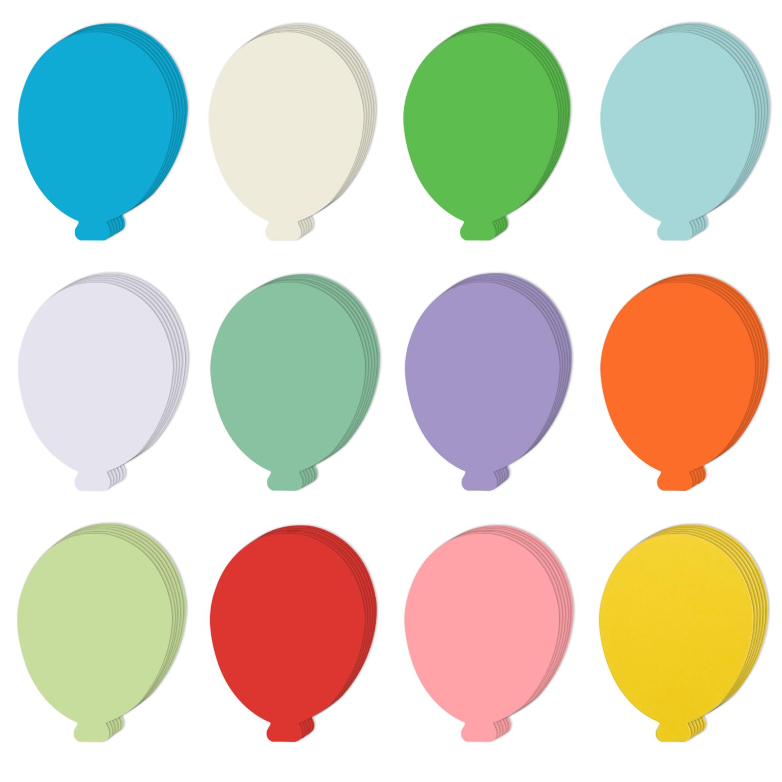 Mua 360 Pcs Balloon Cutouts Paper Balloon Shaped Cut-Outs Colorful Hot ...