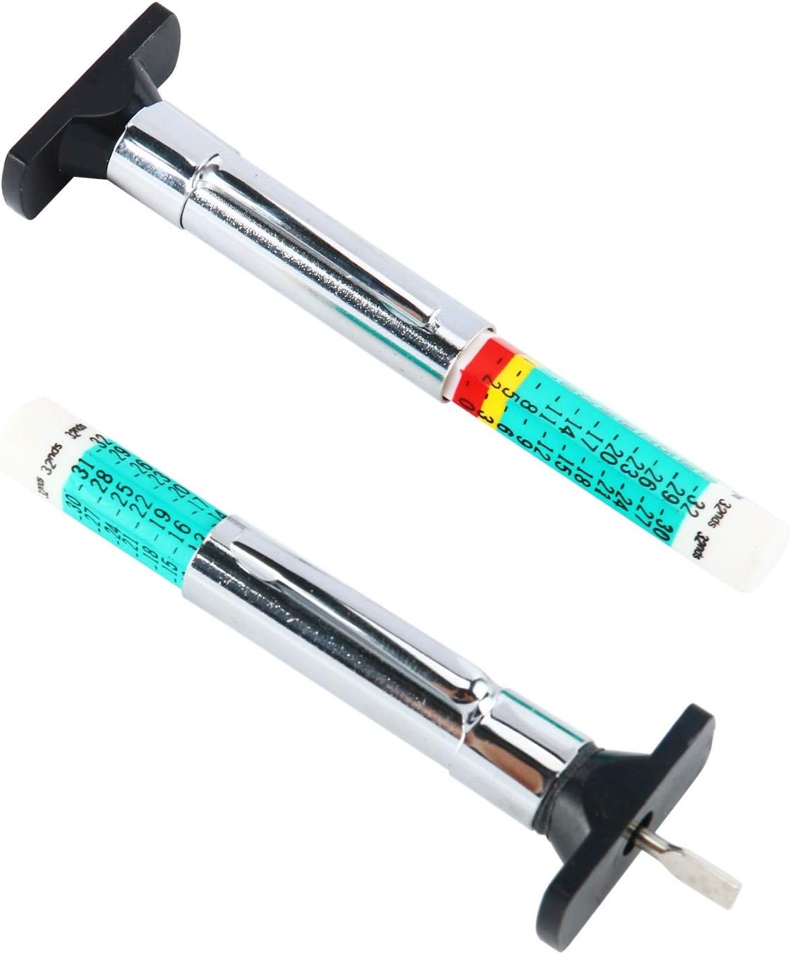 FreeTec 10PCS Smart Color Coded Car Tire Depth Gauge Tester Depth Tool ...