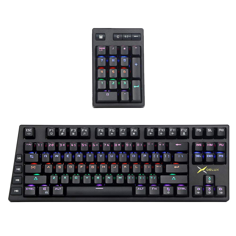 Mua DeLUX KM12 Programmable Wired Mechanical Keyboard and Numeric ...