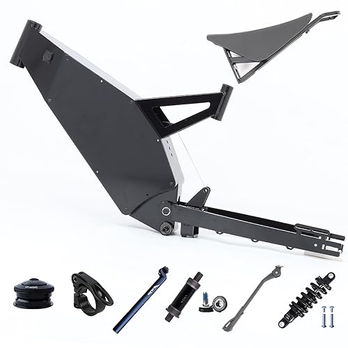 KEYU F6 DIY Ebike Frame Ebike Full Suspension Frame Rear Drive Motor ...