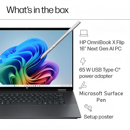 Mua HP 2025 New Envy x360 2-in-1 AI Laptop, OmniBook X Flip 16" Touchscreen 2K Display, Intel ...