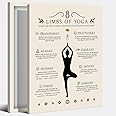 Amazon.com: 8 Limbs of Yoga Room Decor Yoga Poses Wall Art Prints ...
