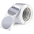 Amazon.com : Perco Silver 3-Inch Round Circle Dot Sticker Labels with ...