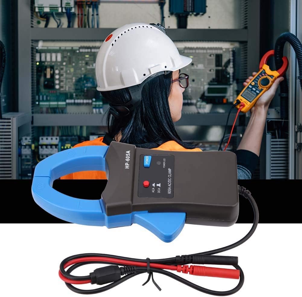 Digital Clamp Meter, hp-605a 600A DC/AC Current Clamp Adapter Clamp-On ...