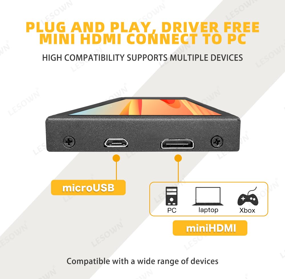 Mua LESOWN 8.8 inch Monitor PC Case Temperature Display mini Ultra Wide ...