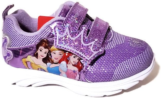 Disney Princess Lighted Athletic Sneaker, Size 6 Purple: Amazon.co.uk ...