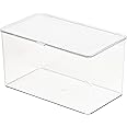 Amazon.com: ZEXALOR Clear Plastic Storage Bin with Lid, Organizer for ...