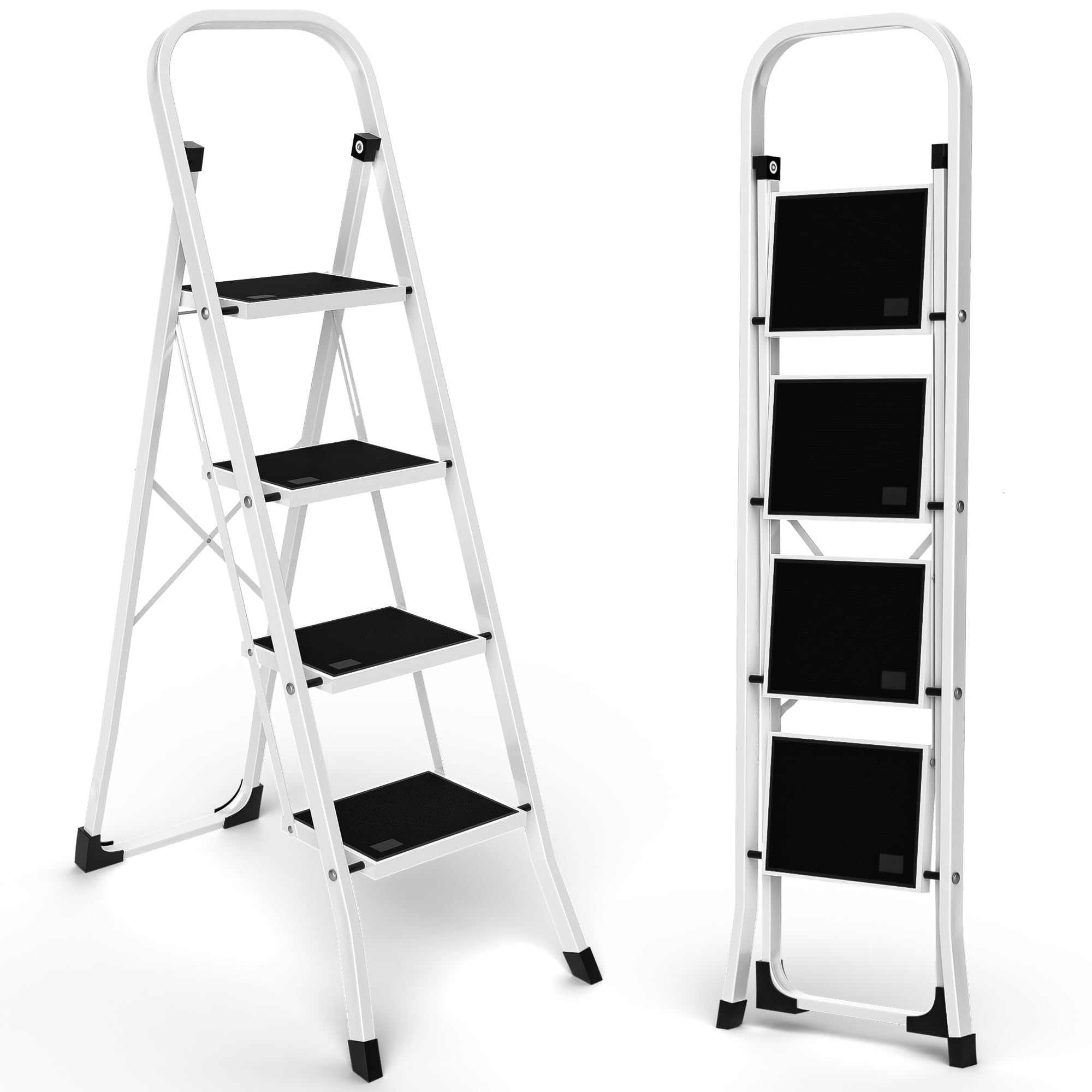 Mua JungleA Step Ladder 4 Step Folding Step Stool for Adult,Foldable ...